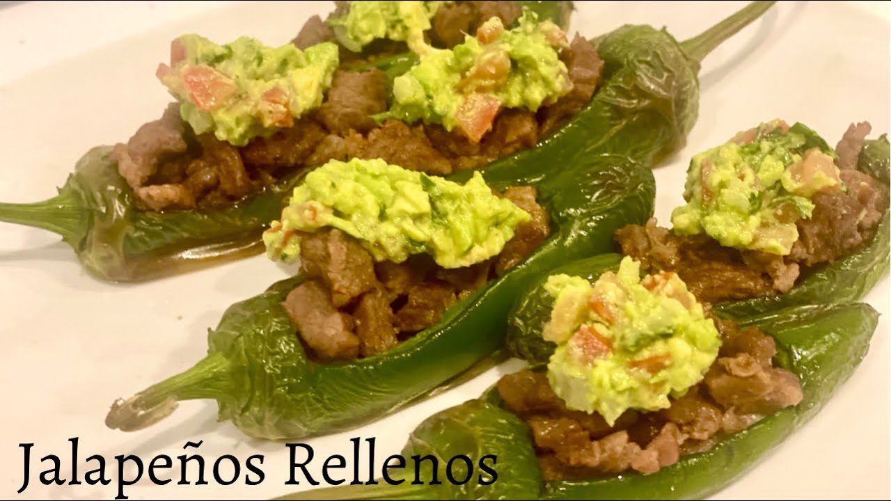 Chile Jalapeños Rellenos - Jalapeños Rellenos De Queso y Carne ...