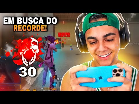 EM BUSCA DO RECORDE DE ABATES NO FREE FIRE - FREITAS JOGANDO FREE FIRE ...