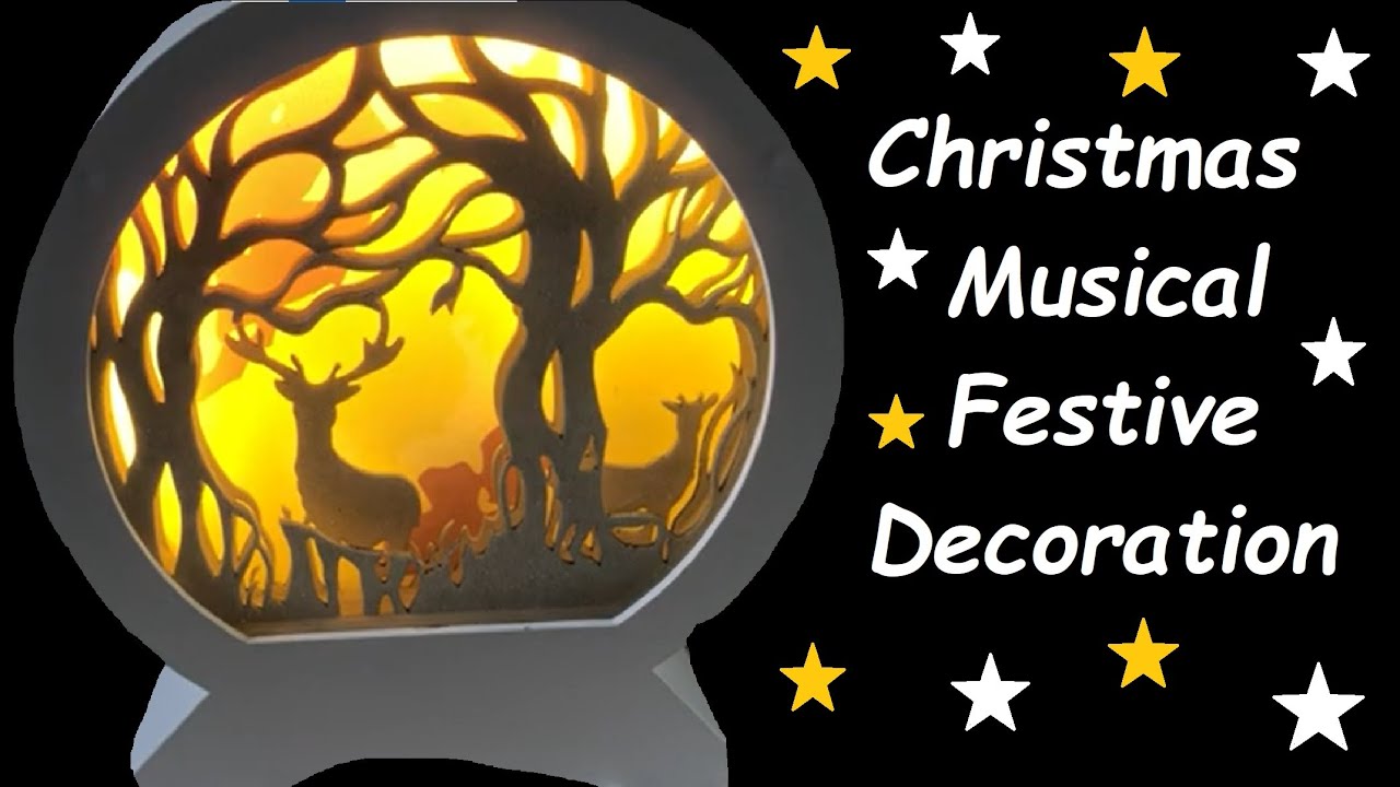 Festive Winter Scene Musical Christmas Decoration - YouTube