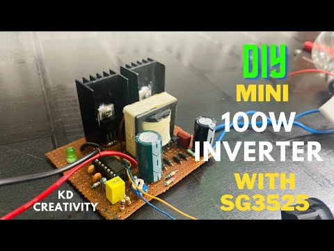 DIY 100W 12V INVERTER WITH SG3525 - YouTube
