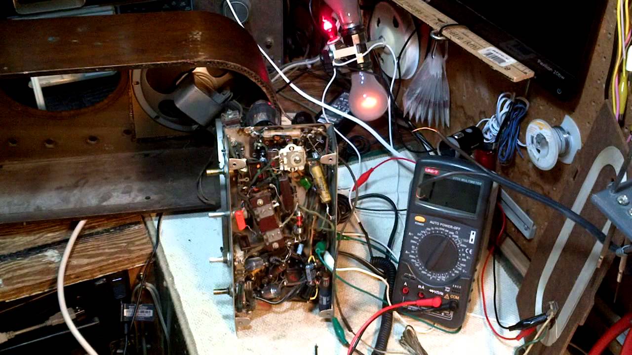 Simplex Antique Vacuum Tube Radio Video #30 - Magic Eye Troubleshooting ...
