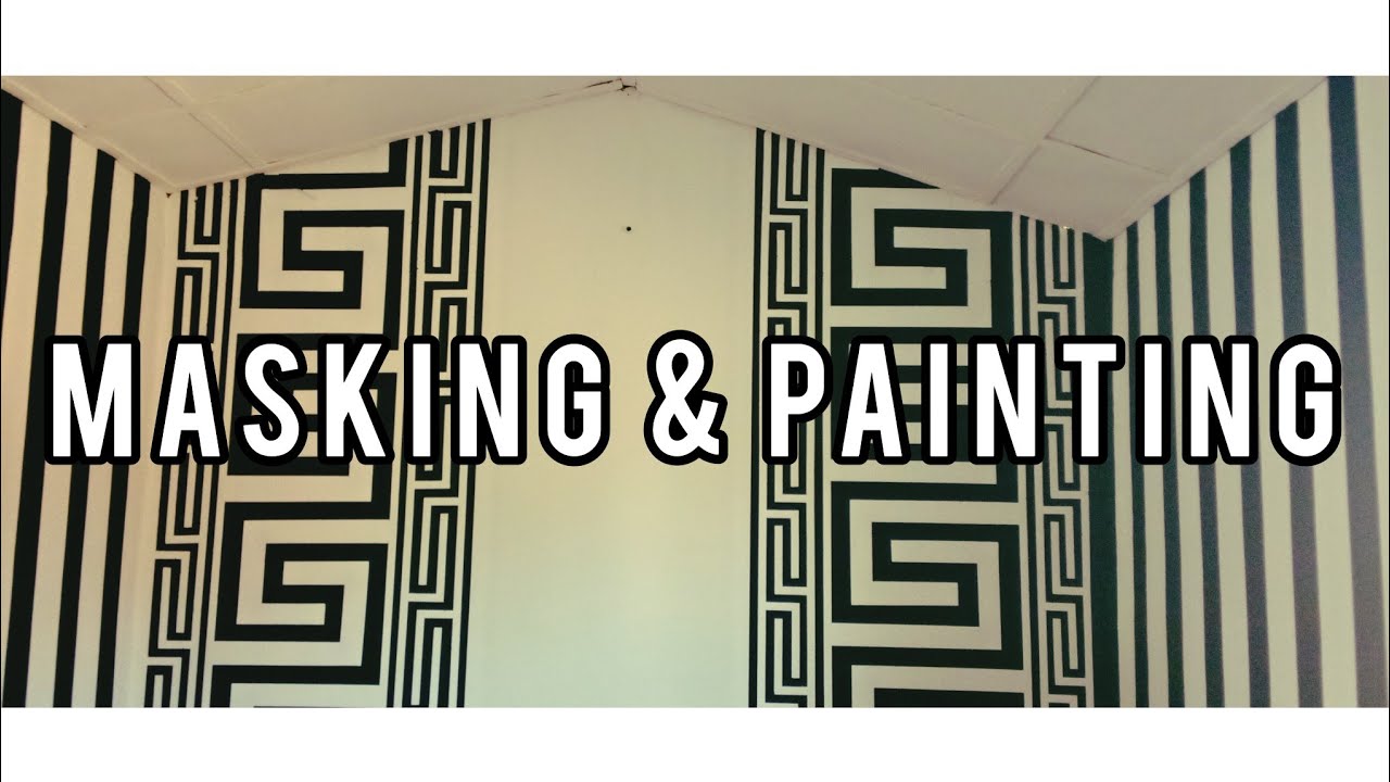 VERSACE WALL DESIGN//Black on White Background - YouTube