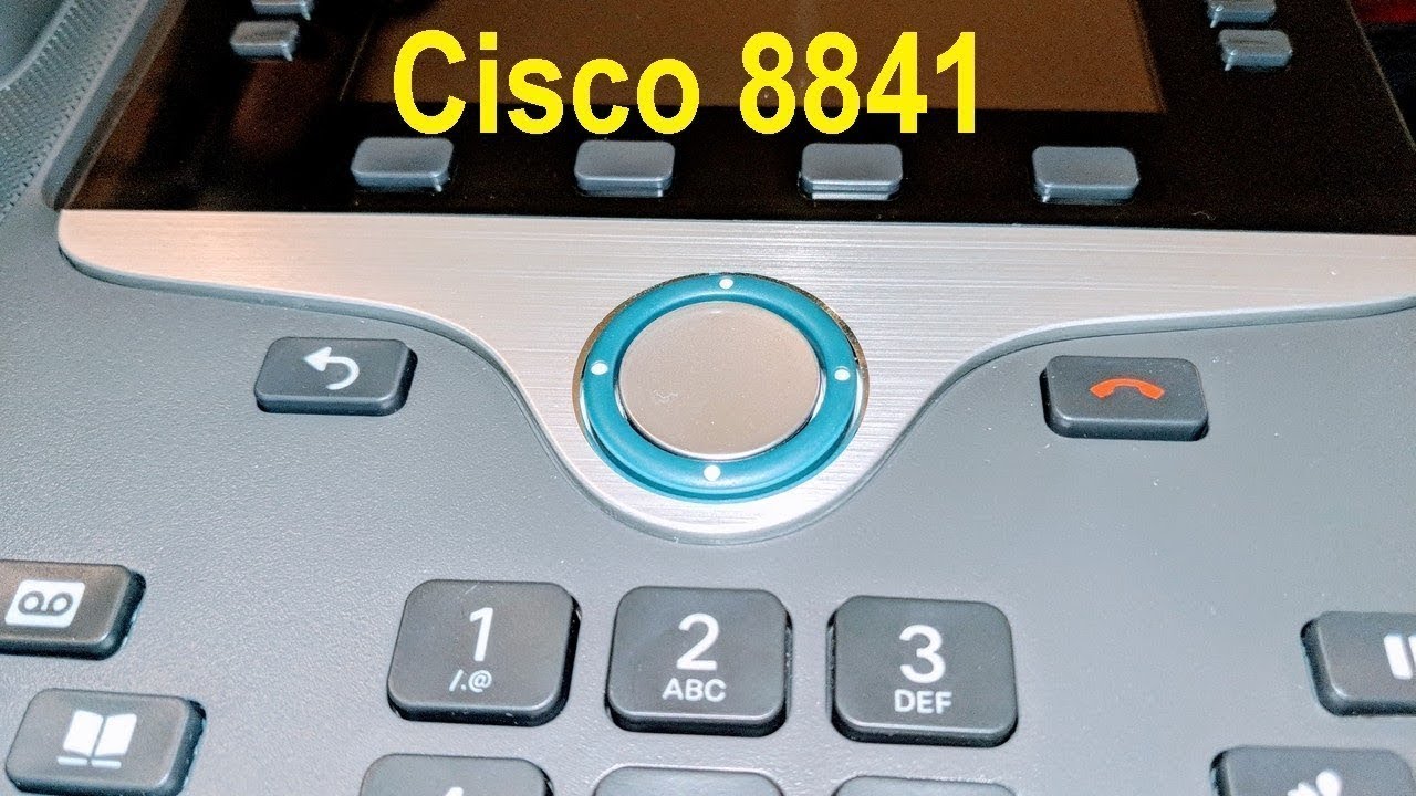Un-boxing Cisco 8841 VoIP phone - YouTube