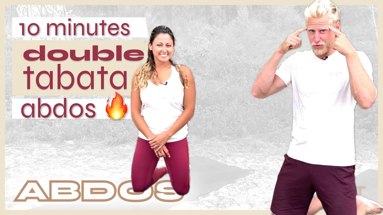 Séance ABDOS en feu | double TABATA abdos Ventre Plat | Séance Express COURTE et INTENSE - YouTube