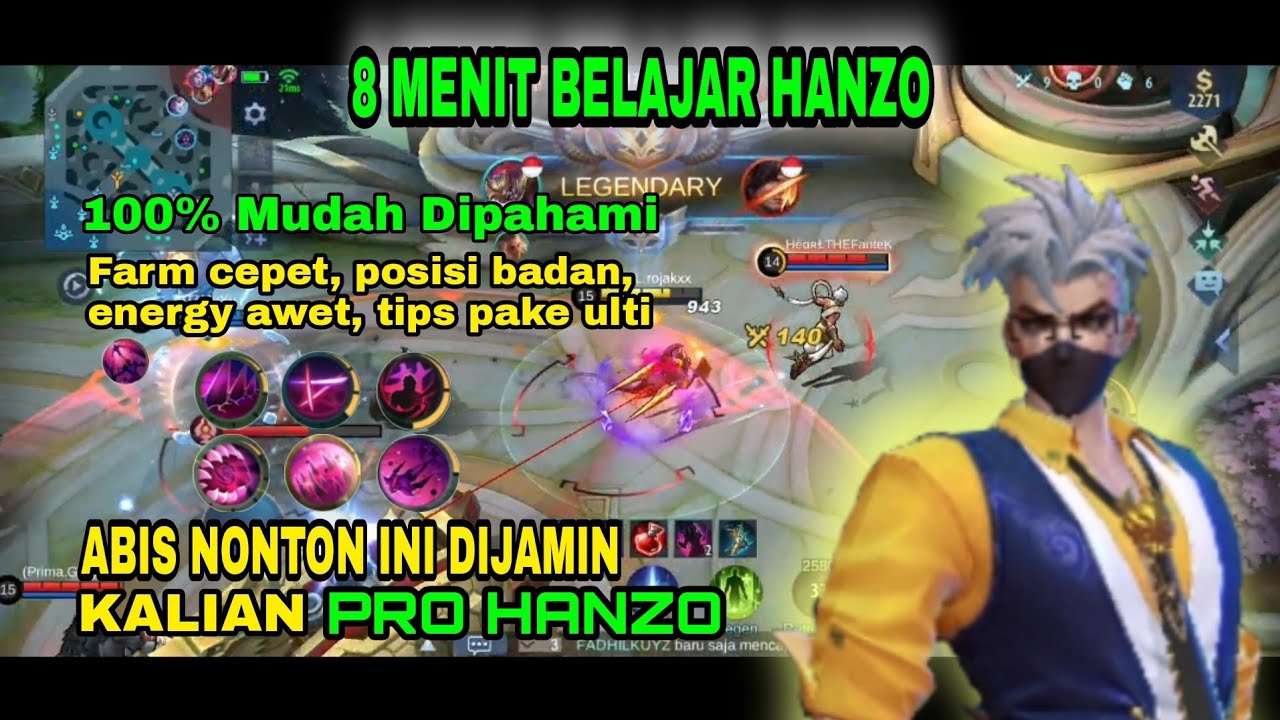 TUTORIAL BELAJAR HANZO UNTUK PEMULA 2021 ! 8 Menit Langsung Pro !! - YouTube