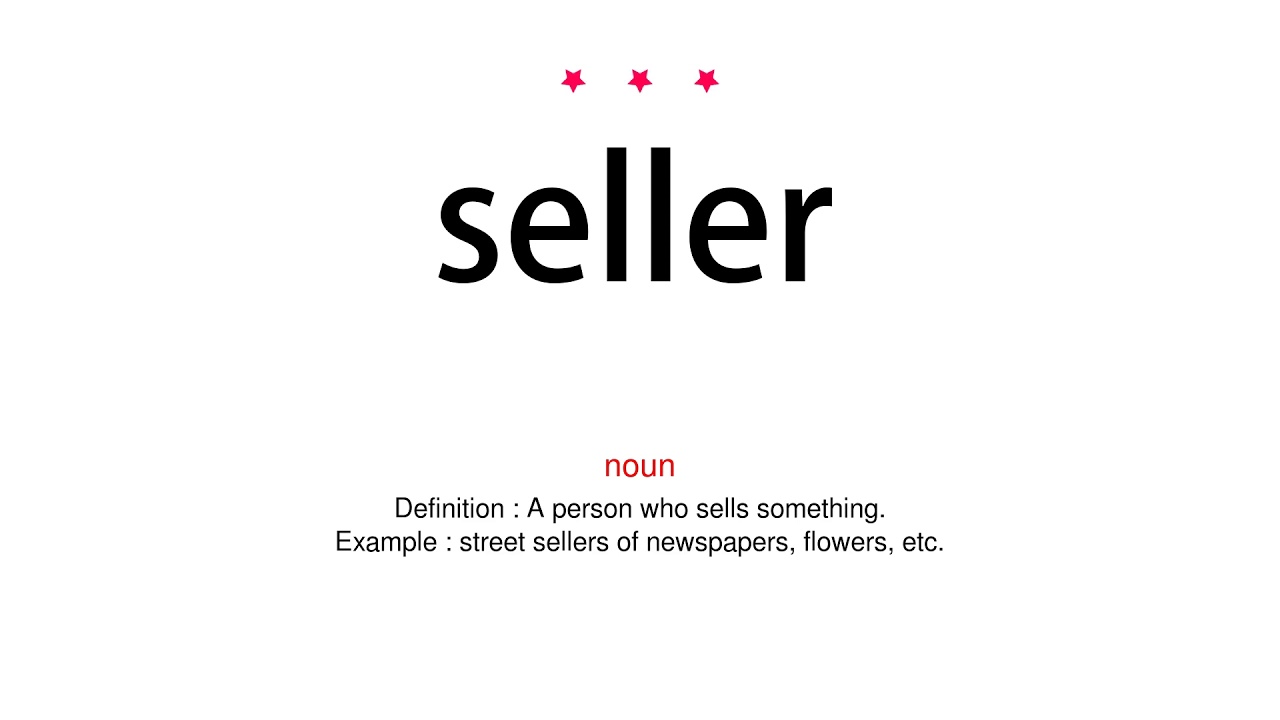 How to pronounce seller - Vocab Today - YouTube