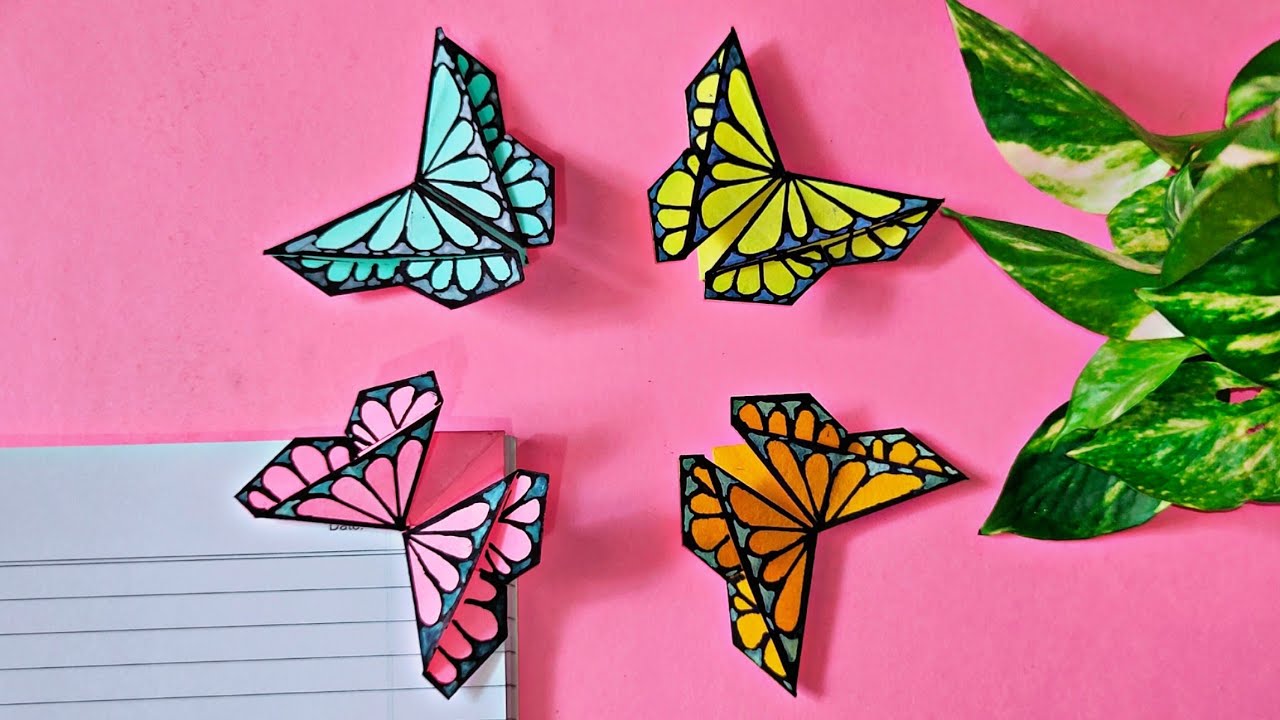 Origami Butterfly Bookmark How To Make Butterfly Bookmark YouTube origami-butterfly-bookmark-how-to-make-butterfly-bookmark-youtube
