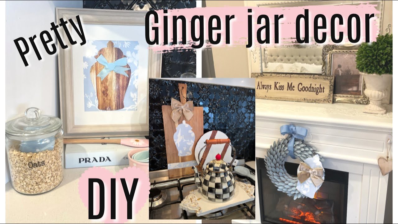 DIY PRETTY GINGER JAR DECOR | GINGER JAR DECORATING IDEAS - YouTube