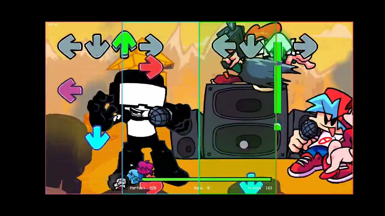 jugando fnf y Cat sim (no quiero escribir todo completo del friday ...