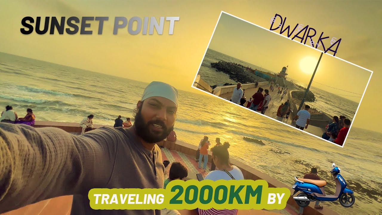 shivling and sunset point dwarka | Traveling 2000km by scooty | somnath ...