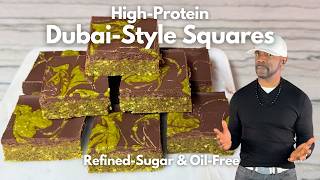 Healthy Treat - Plant-Based High Protein Dubai-Style Squares Pistachio & Chocolate!