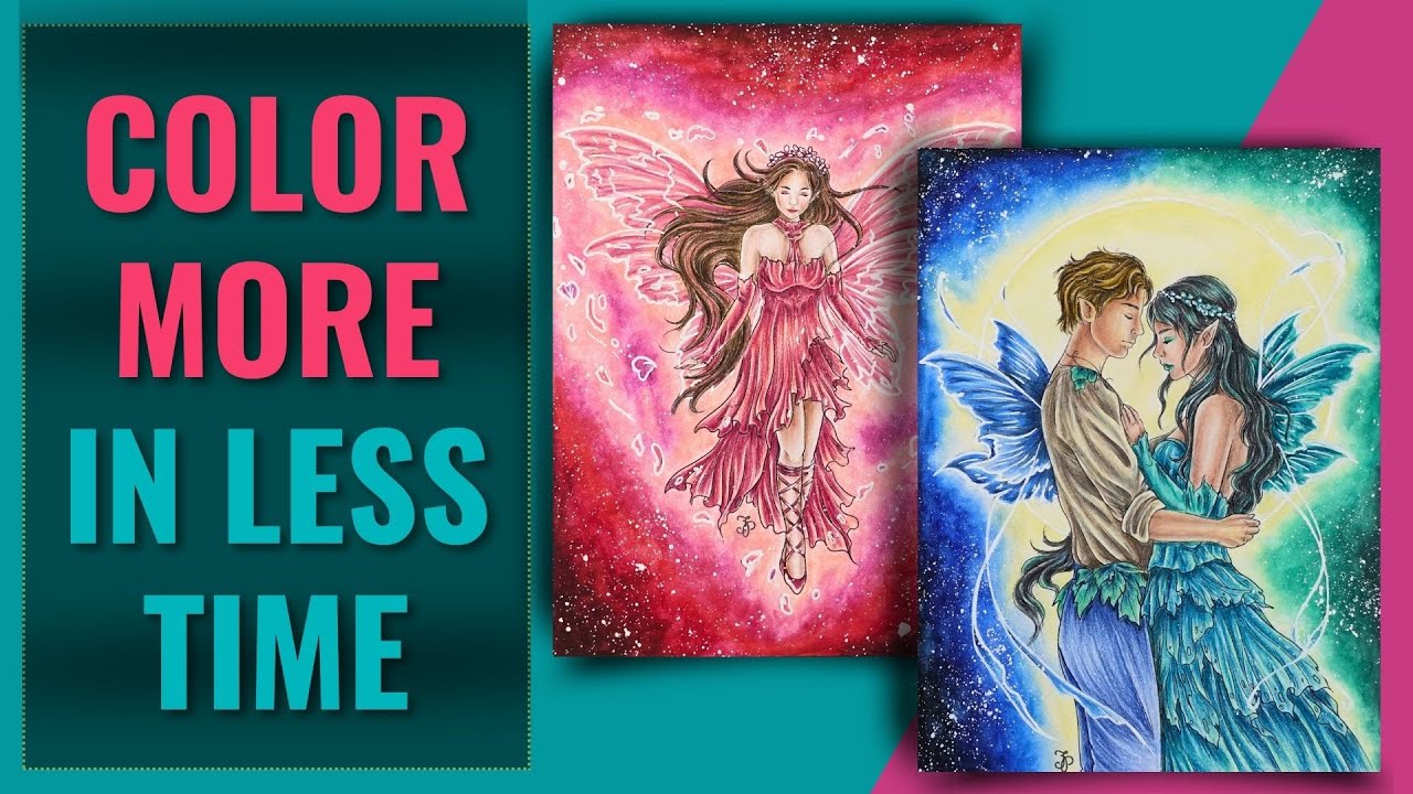 🌼🌼 The SECRET to COLOR MORE Coloring Pages in LESS TIME | Color With Me ...