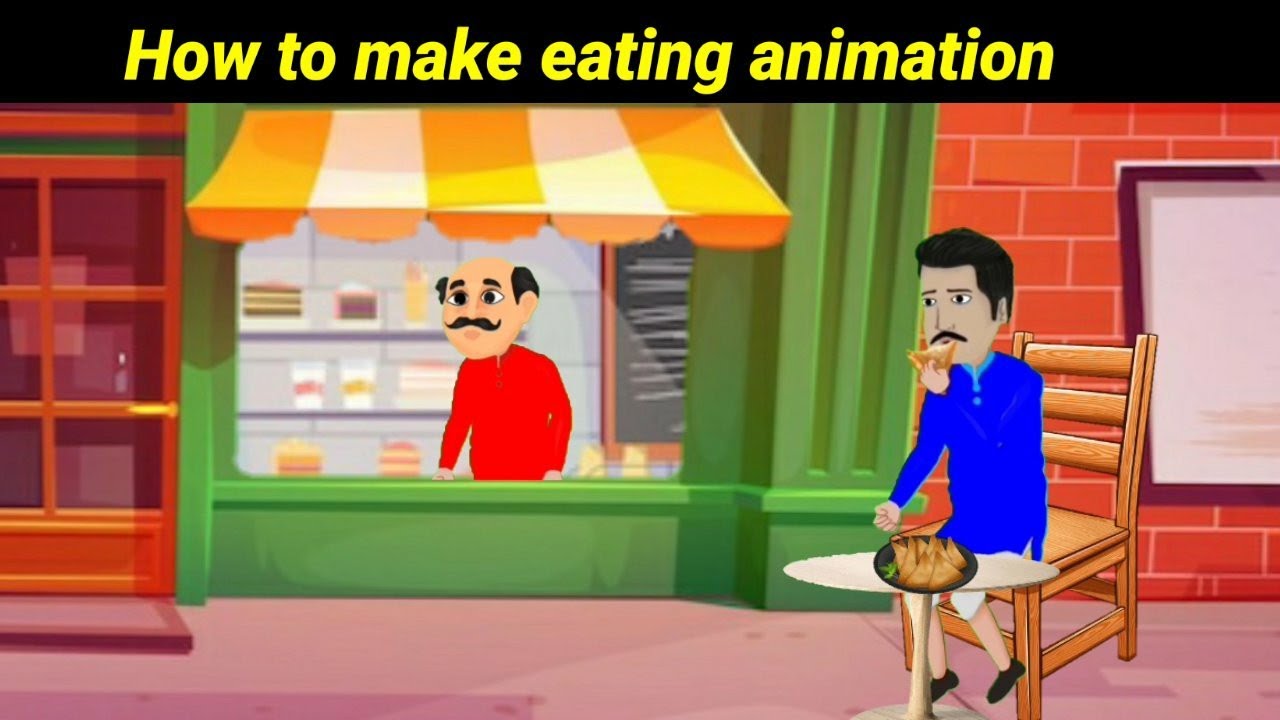 How to Make Eating Animation | खाना खाने वाला एनिमेशन कैसे बनाये - YouTube