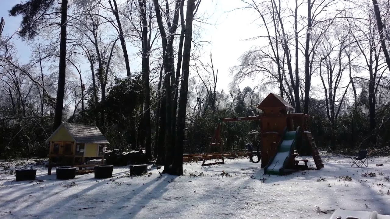 Augusta, GA ice storm 2014 - YouTube