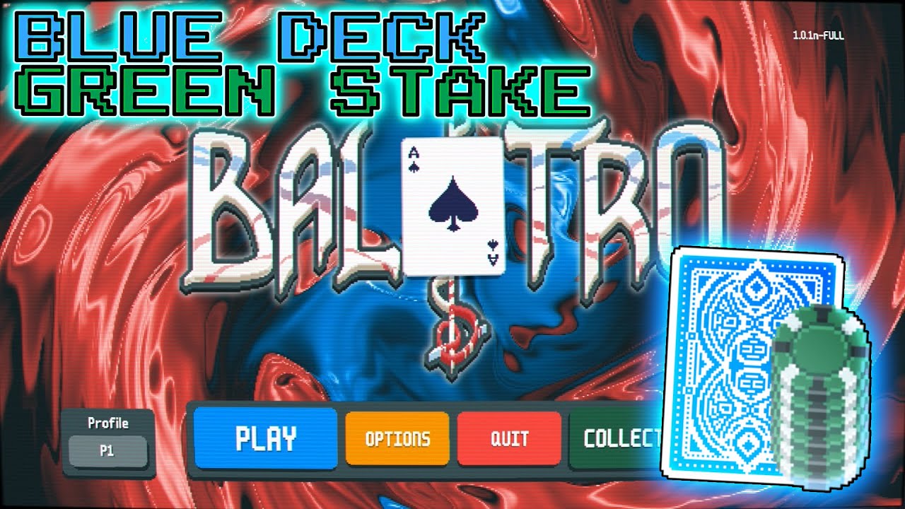 Balatro | Blue Deck - Green Stake | Long Play (No Commentary) - YouTube
