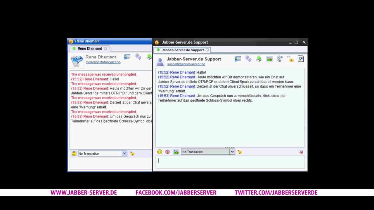 Jabber-Server.de Video Tutorial OTR/PGP Chat Encryption ...