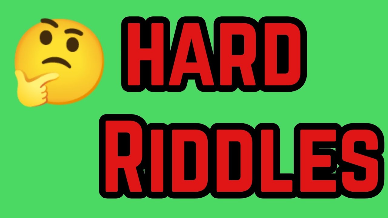 SUPER HARD RIDDLES AND ANSWERS!! - YouTube