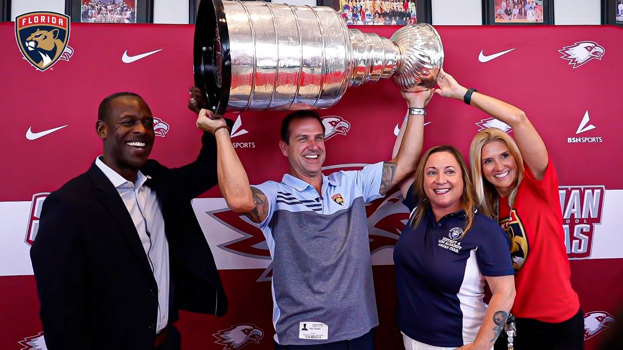 Rob Tallas' Day with the Cup at Marjory Stoneman Douglas High School ...