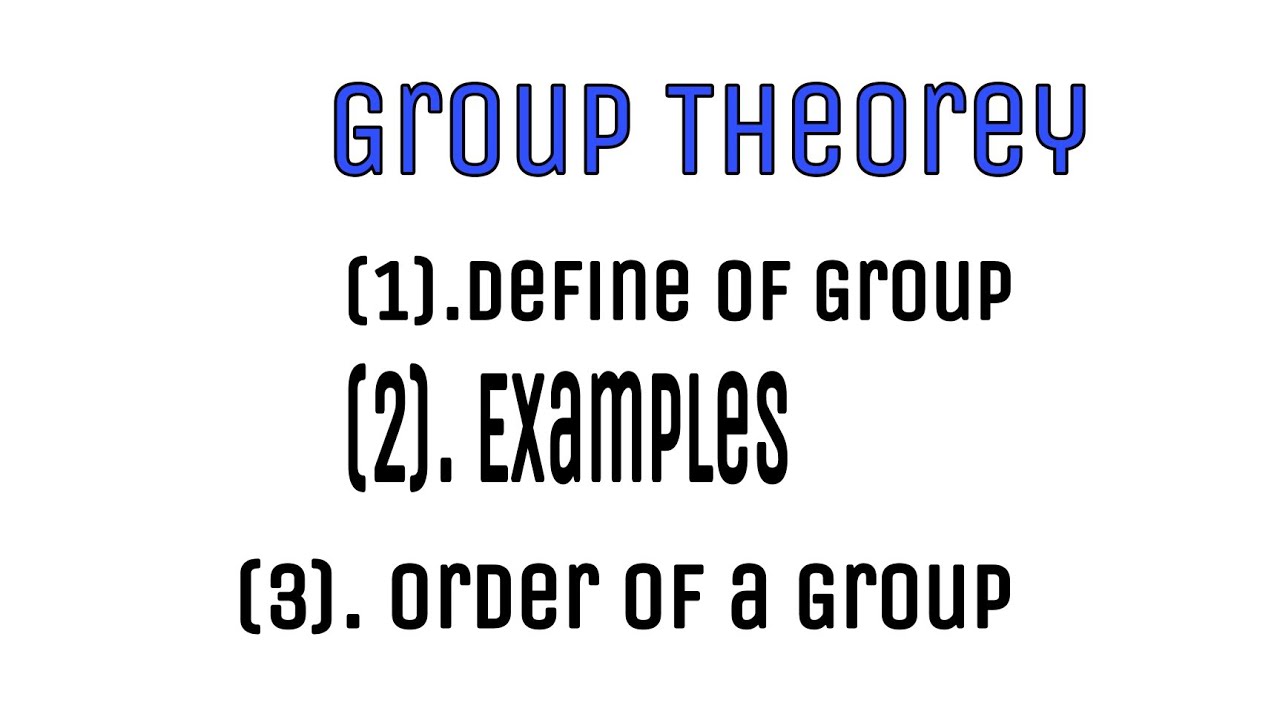 Group Its Definition And Examples With Details. Basic Algebra Lecture ...