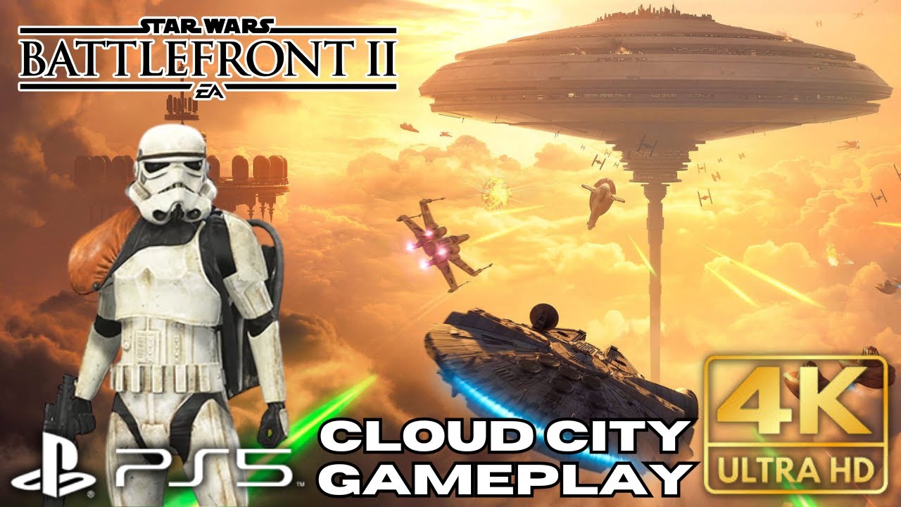 STAR WARS Battlefront 2 (2017) Multiplayer Gameplay | Bespin Cloud City ...