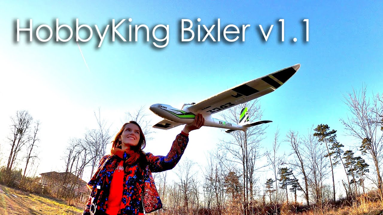 HobbyKing Bixler v1.1 with GoPro8 on board - YouTube