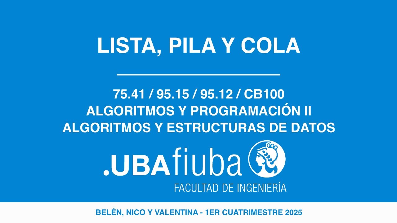 Lista, pila y cola - YouTube