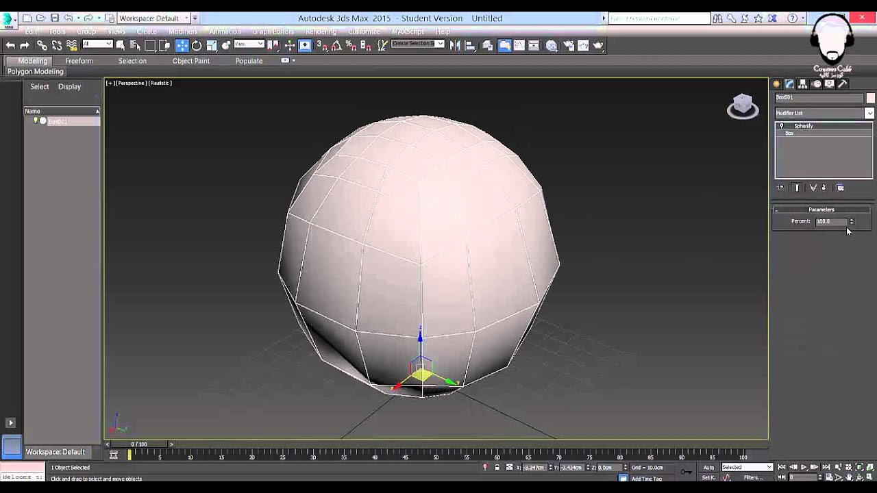شرح برنامج 3d max للمبتدئين (الجزء الثاني: النمذجة) 12- الموديفايرز ...