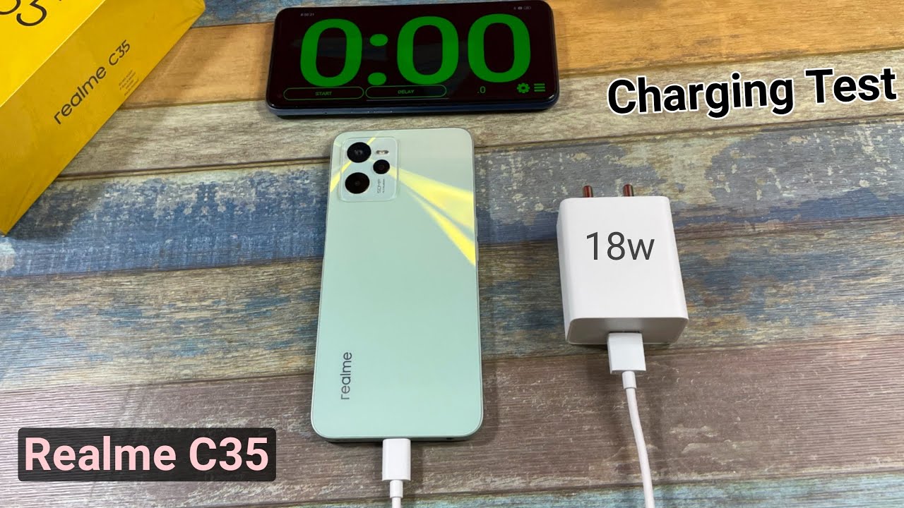 Realme C35 Charging Test 🔋 0 to 100% Charging Time | Realme C35 Battery ...