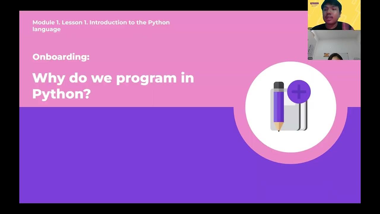 M1 L1. Introduction to the Python language eng | Olivia - YouTube