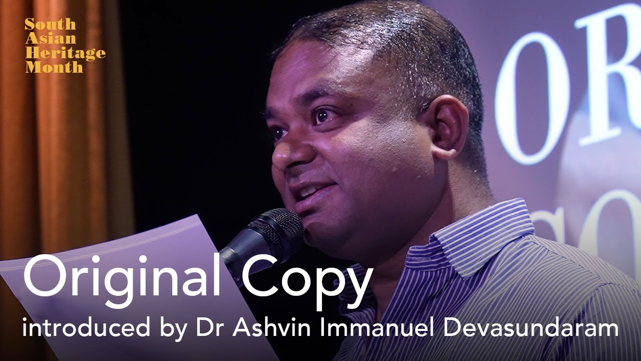 Original Copy introduced by Dr Ashvin Immanuel Devasundaram | South ...