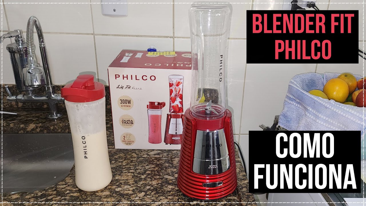 COMO FUNCIONA O LIQUIDIFICADOR PORTÁTIL BLENDER FIT RETRÔ DA MARCA ...