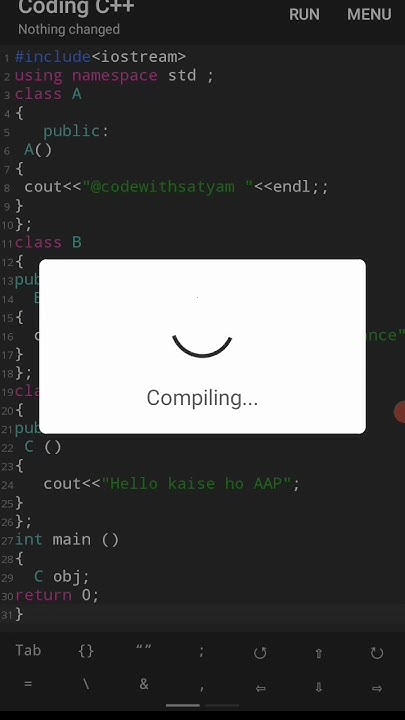 program for multiple inheritance using constructor in c++ #shortvideo #ytshorts #shortvideo ...