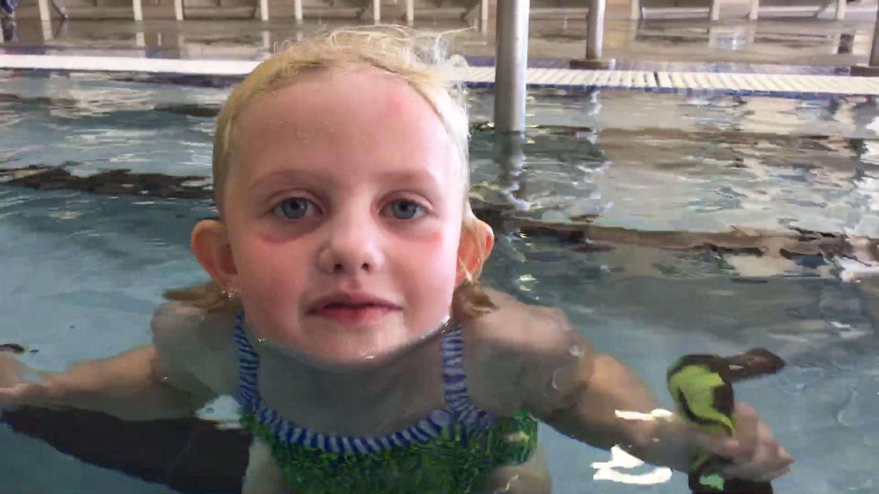 Elizabeth Playing In The Pool (filmed Live) - YouTube