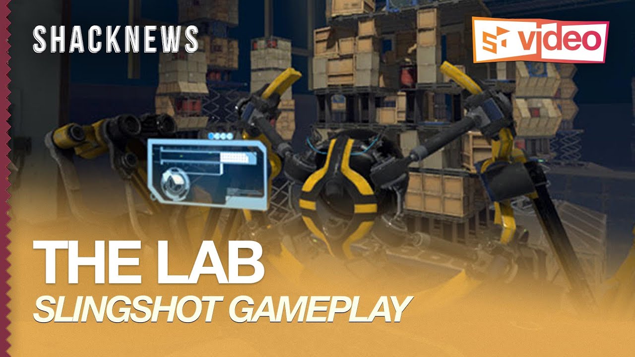 HTC Vive: The Lab - Slingshot Gameplay - YouTube