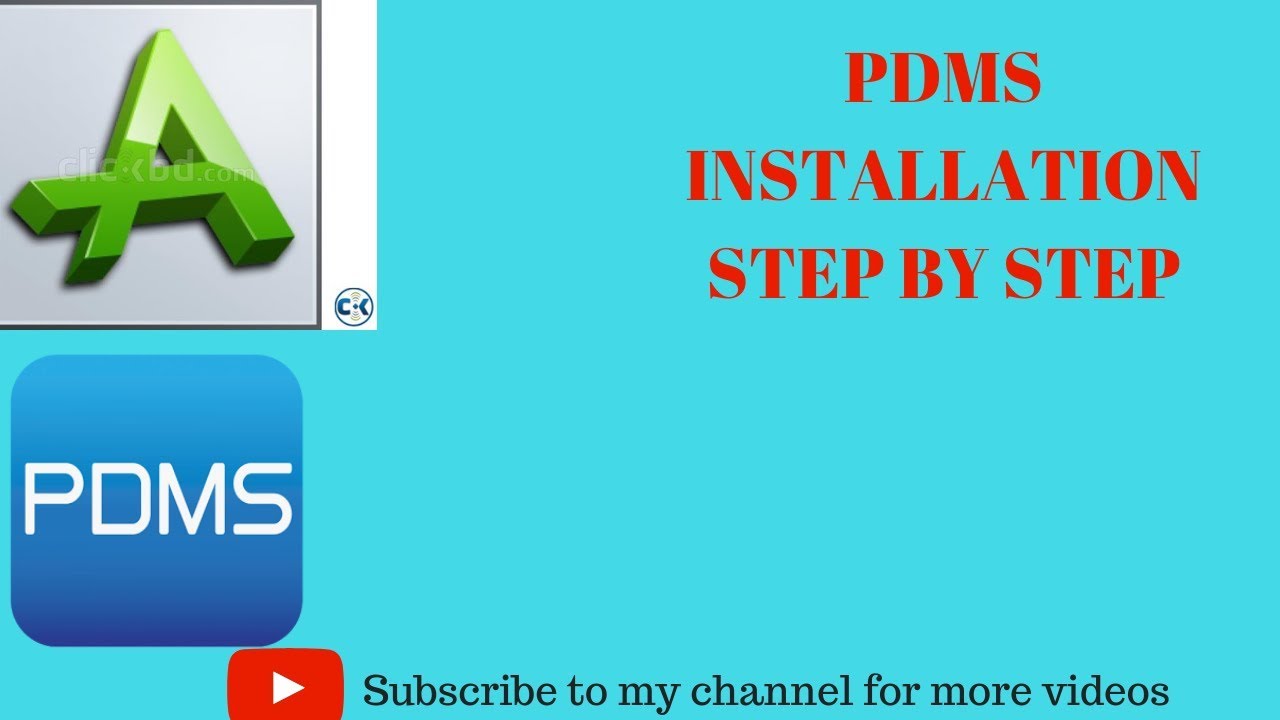 How to Install PDMS 12.1_SP4_29 || PDMS INSTALLATION - YouTube