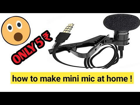 How to make mini mic at home - YouTube