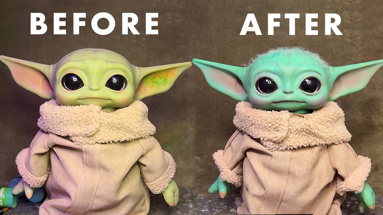 ASMR Making a Realistic Grogu (Whispered Restoration) - YouTube