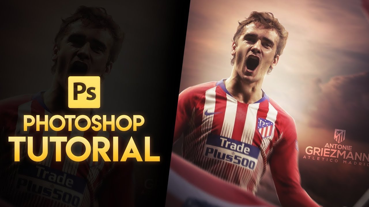 Photoshop Tutorial-Football Poster Design Tutorial - Antoine Griezmann ...