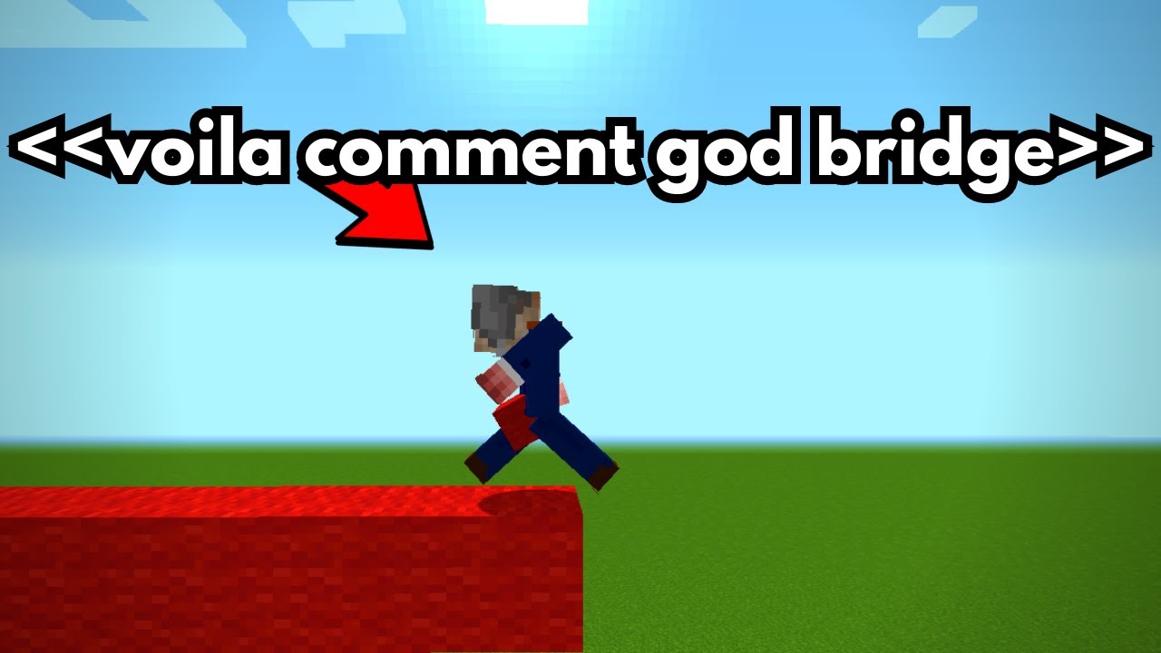 Voici un tuto pour apprendre facilement à bridge sur minecraft... - YouTube