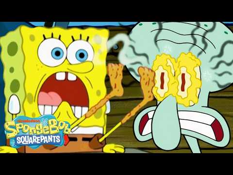 SpongeBob Characters Getting Hurt for 90 Minutes Straight 🥊 | SpongeBob