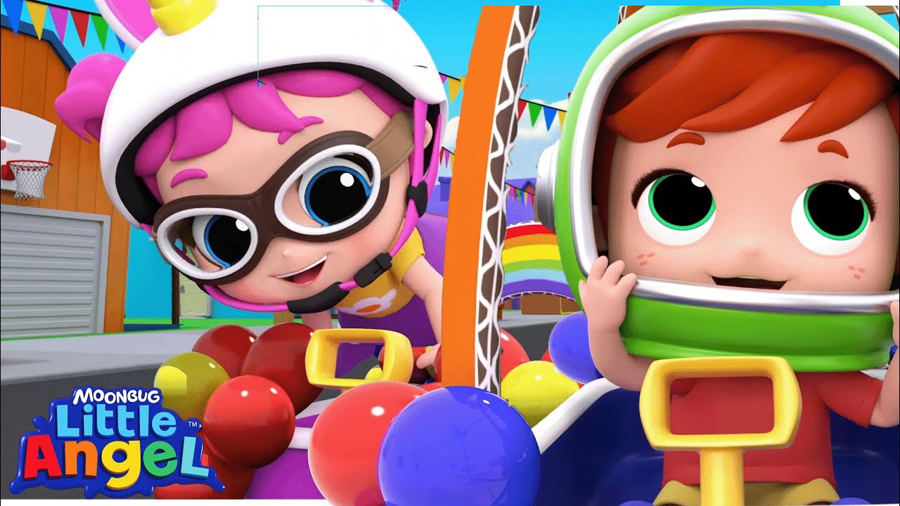 The Balloon Song | Little Angel | Moonbug Kids - Girl Power! 🌸🌺🌸 - YouTube