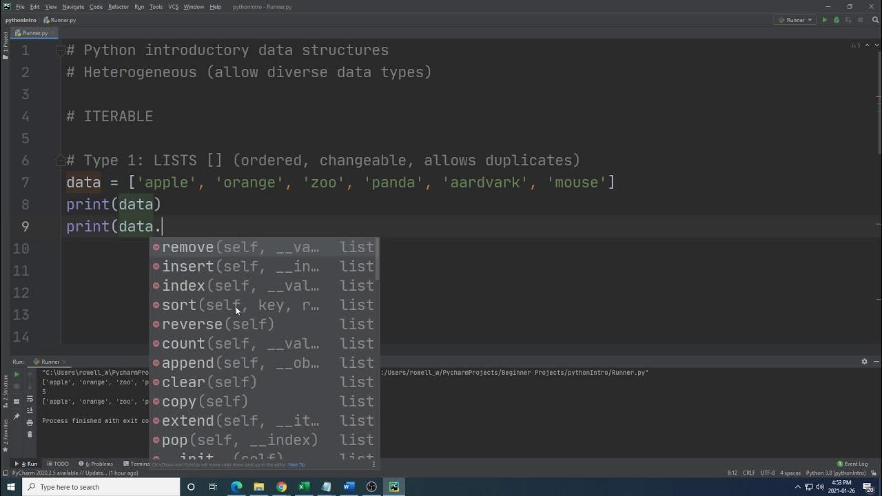CP12 Python - Basic Data Structures Lists, Tuples, and Sets - YouTube