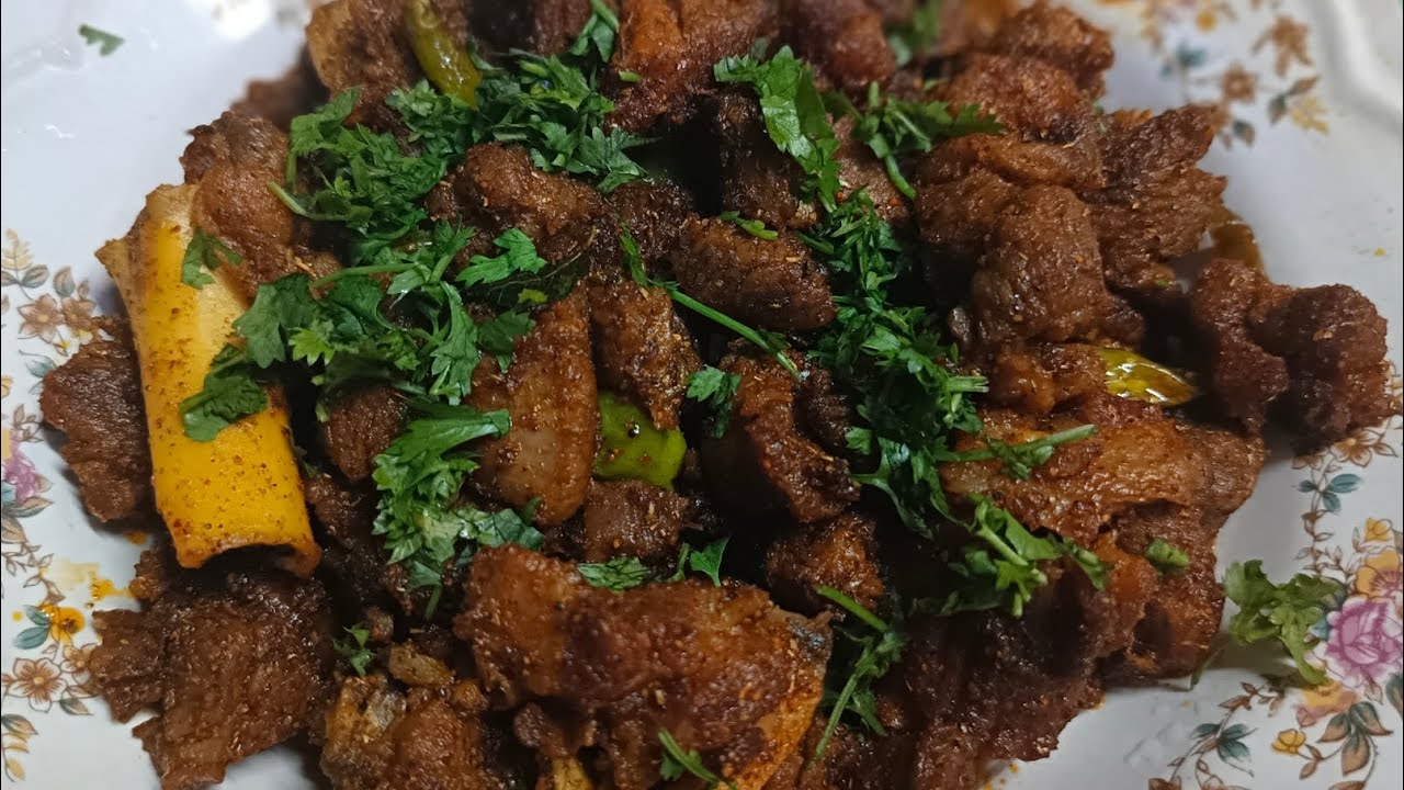 Kadak Tala hua Gosht 😋😋/Kadak Talawa Gosht/Mutton Fry Recipe/Hyderabadi ...
