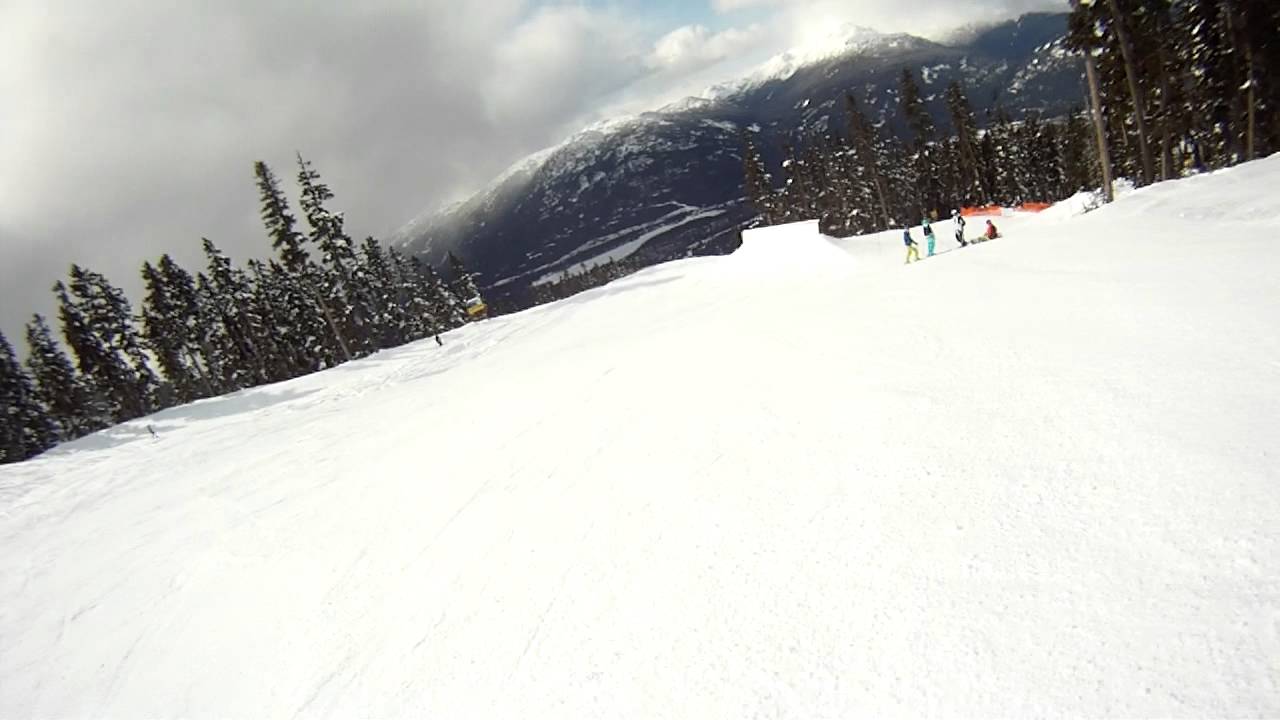 Blackcomb Park: Large jump fail - YouTube