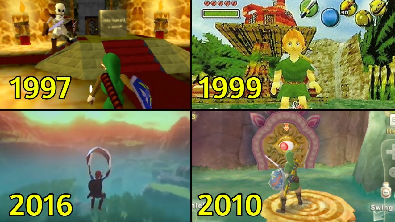 Evolution of Zelda Games Beta and Early Previews (1997-2016) - YouTube