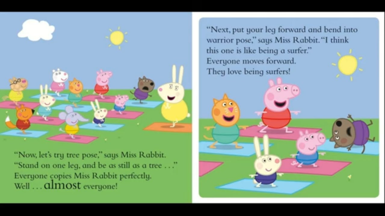 🐷PEPPA PIG: Peppa pig PEPPA'S PIZZA PARTY and Peppa Pig Loves Yoga ...
