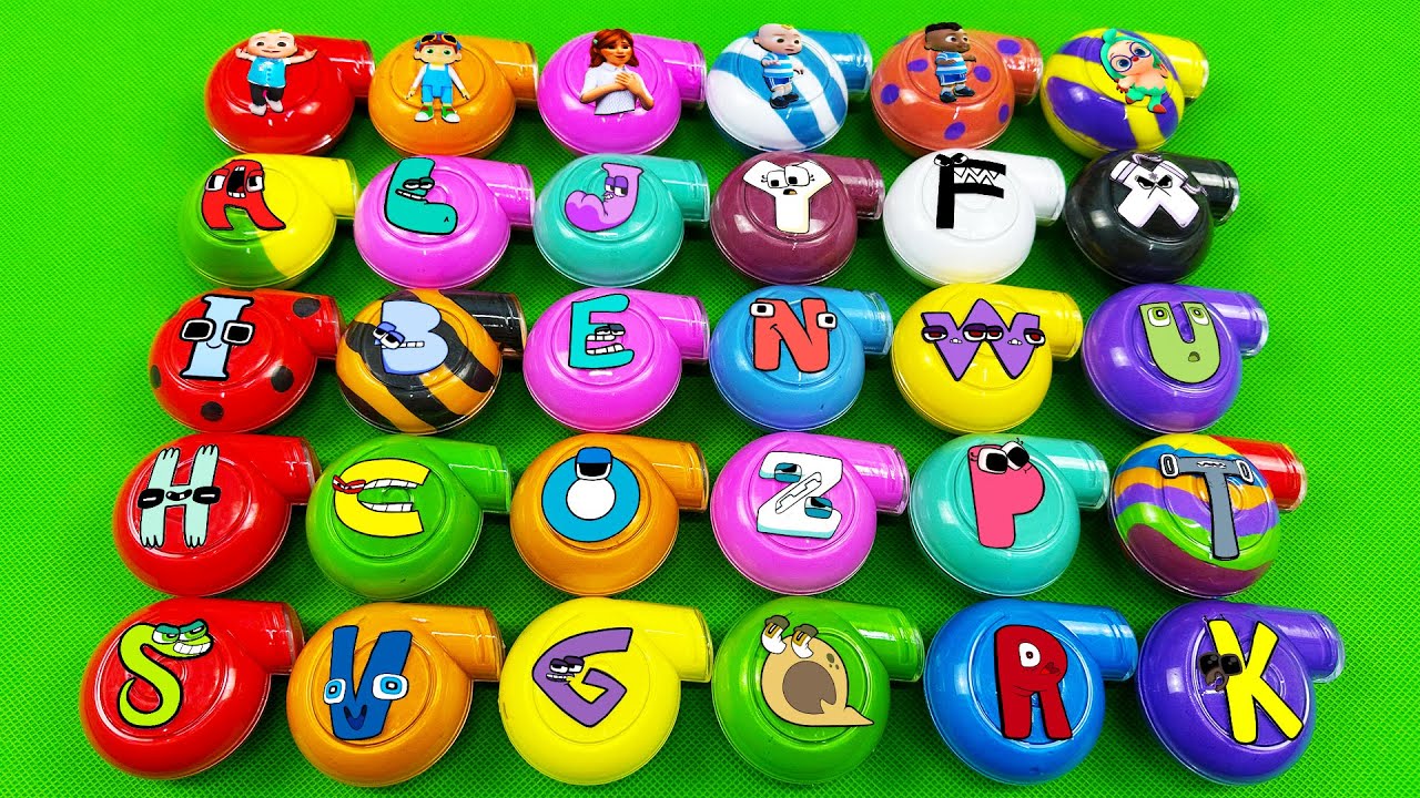 Alphabet Lore A to Z – Looking SLIME with Mini The Whistle Colorful Mix ...