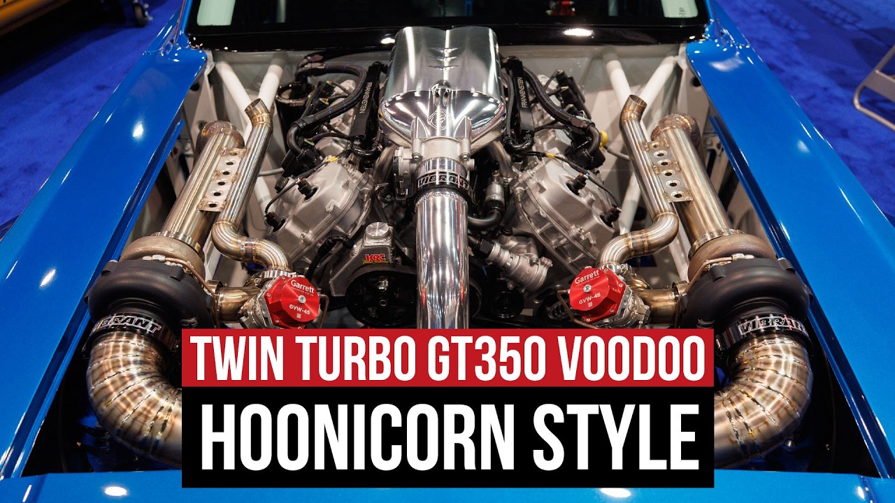 Tube Frame Mustang w/ Adam LZ's GT350 Motor Jammed Into It + Two Turbos ...