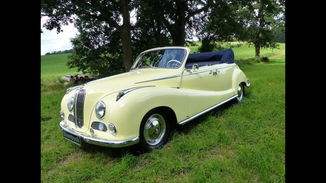 1955 BMW 502 F viertüriges Cabriolet (Baur) V8 118 kW/160 PS Oldtimer ...