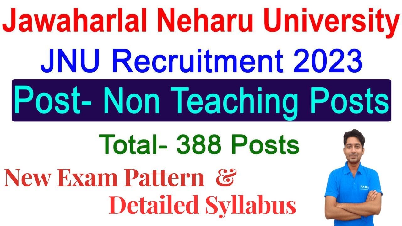 JNU Non Teaching Post New Syllabus | JNU MTS Steno Jr Assistant Mess ...
